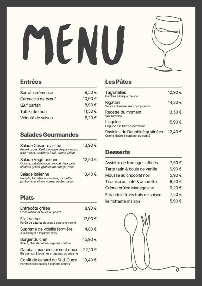 French Restaurant Menu Examples Miracards french-restaurant-menu-examples-miracards